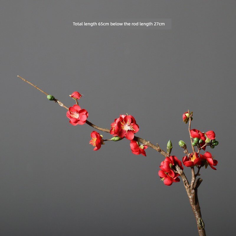Китайская имитация зимнего сладкого цветка сливы, искусственный цветок, шелковый цветок для гостиной, крытый стол,