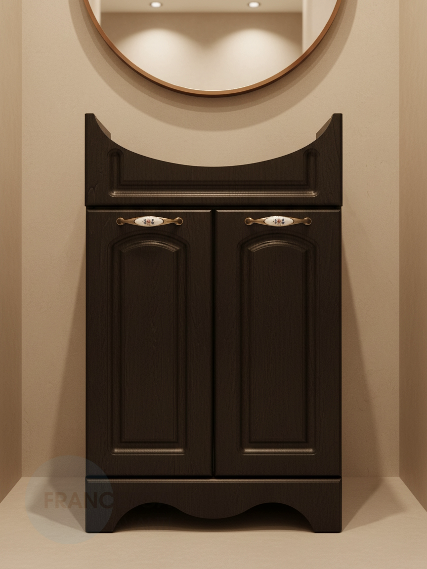 Тумба под раковину в ванную Francesca Avanti Империя 50 венге (2 двери, под ум. Уют 50)