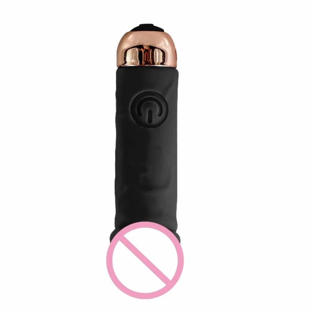Имитационный фаллоимитатор bullet vibrator для женской вибрирующей мастурбации-черный-обычная модель