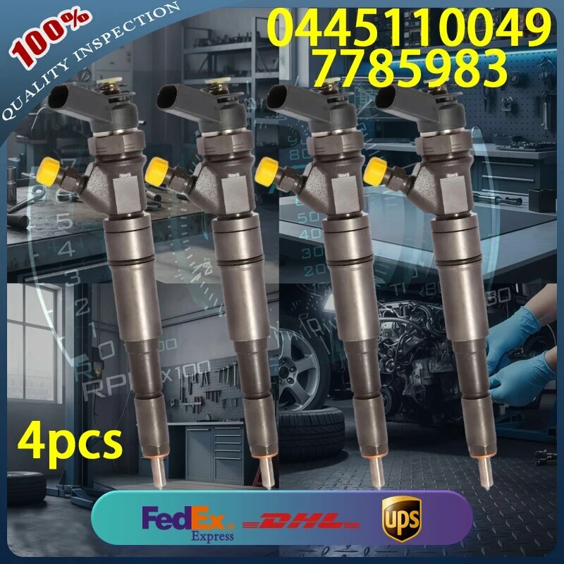 0445110049 Высококачественные дизельные форсунки Common Rail 7785983 для дизельных двигателей BMW Land Rover Freelander и Opel Omega B, 4 шт.
