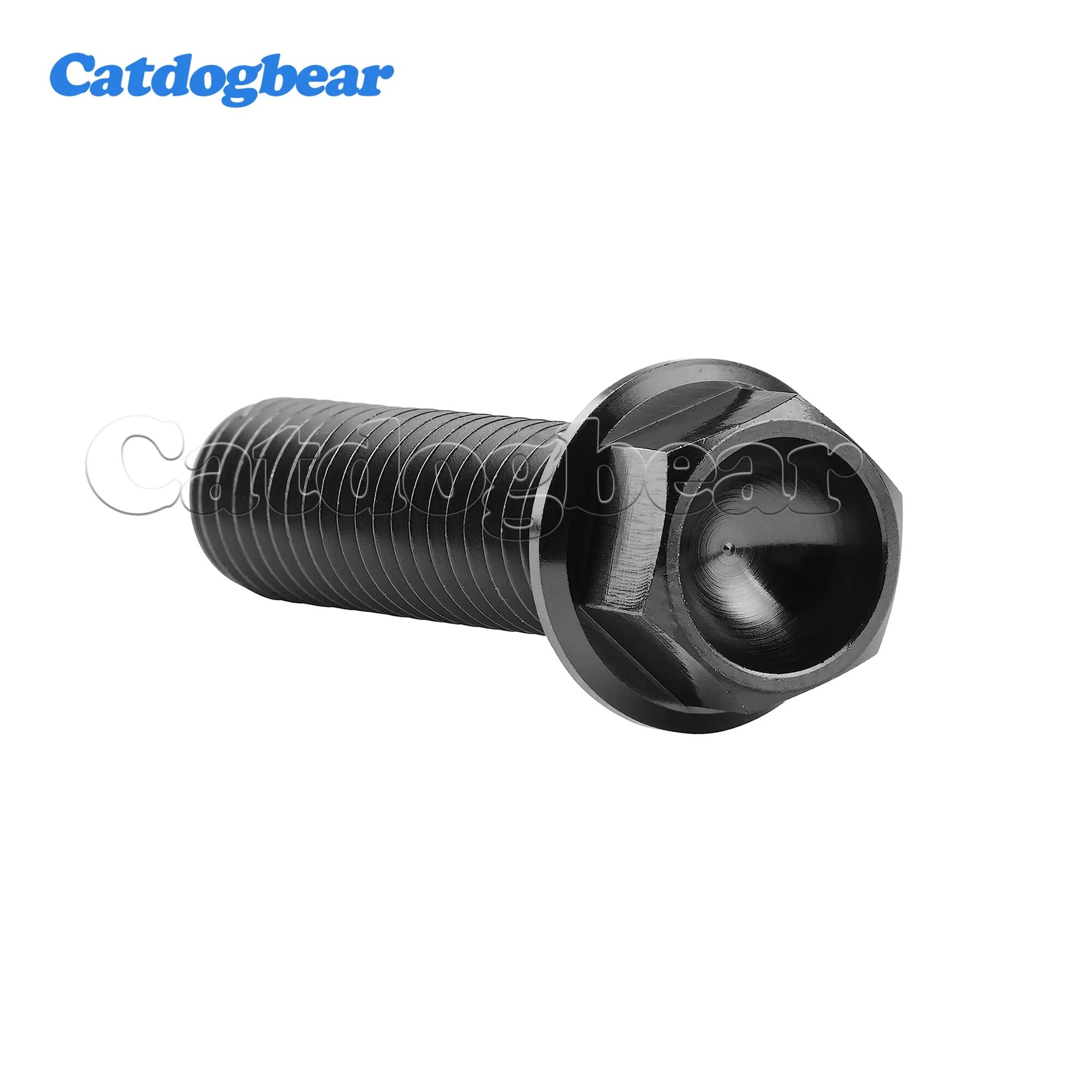 CATDOGBEAR Титановые фланцевые болты M8x15 20-65 мм Black, M8X60mm