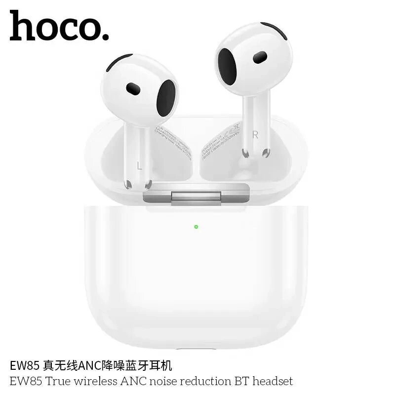 Наушники bluetooth HOCO EW85 True wireless ANC noise reduction BT headset (белый)