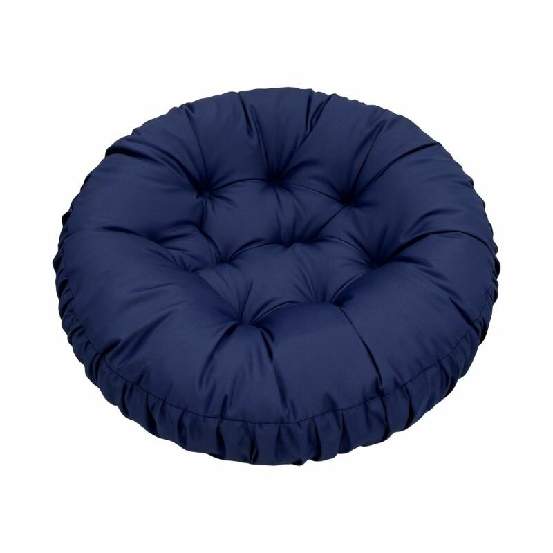 Водонепроницаемая и солнцезащитная круглая утолщенная подвесная корзина подушка "птичье гнездо" 50 см-темно-синий