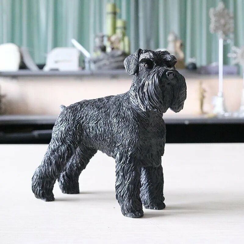 Модель немецкого шнауцера, имитация животного, коллекция украшений для собак