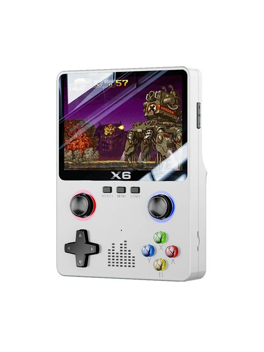 Оригинальный Портативный игровой плеер X6 с 3,5-дюймовым IPS-экраном, двойной джойстик, 11 симуляторов, игровая приставка GBA для детских подарков