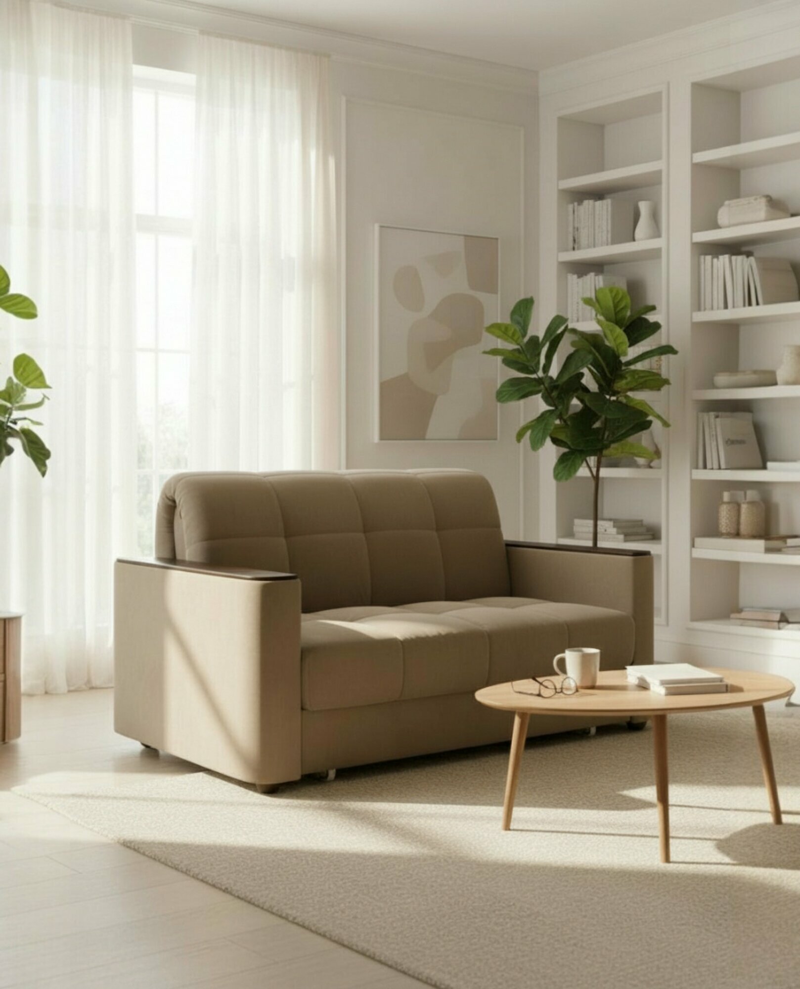 Диван Аккорд-1, диван аккордеон , на пружинном блоке, металлокаркас, ортопедический, для ежедневного сна