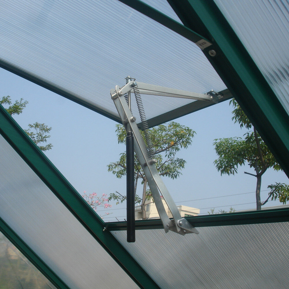 Открыватель окон для теплицы автоматический с двойной пружиной температурный Aluminum+SS вес 376г упаковка 439г 38*9.5*4.5см 1шт с аксессуарами и руководством английский