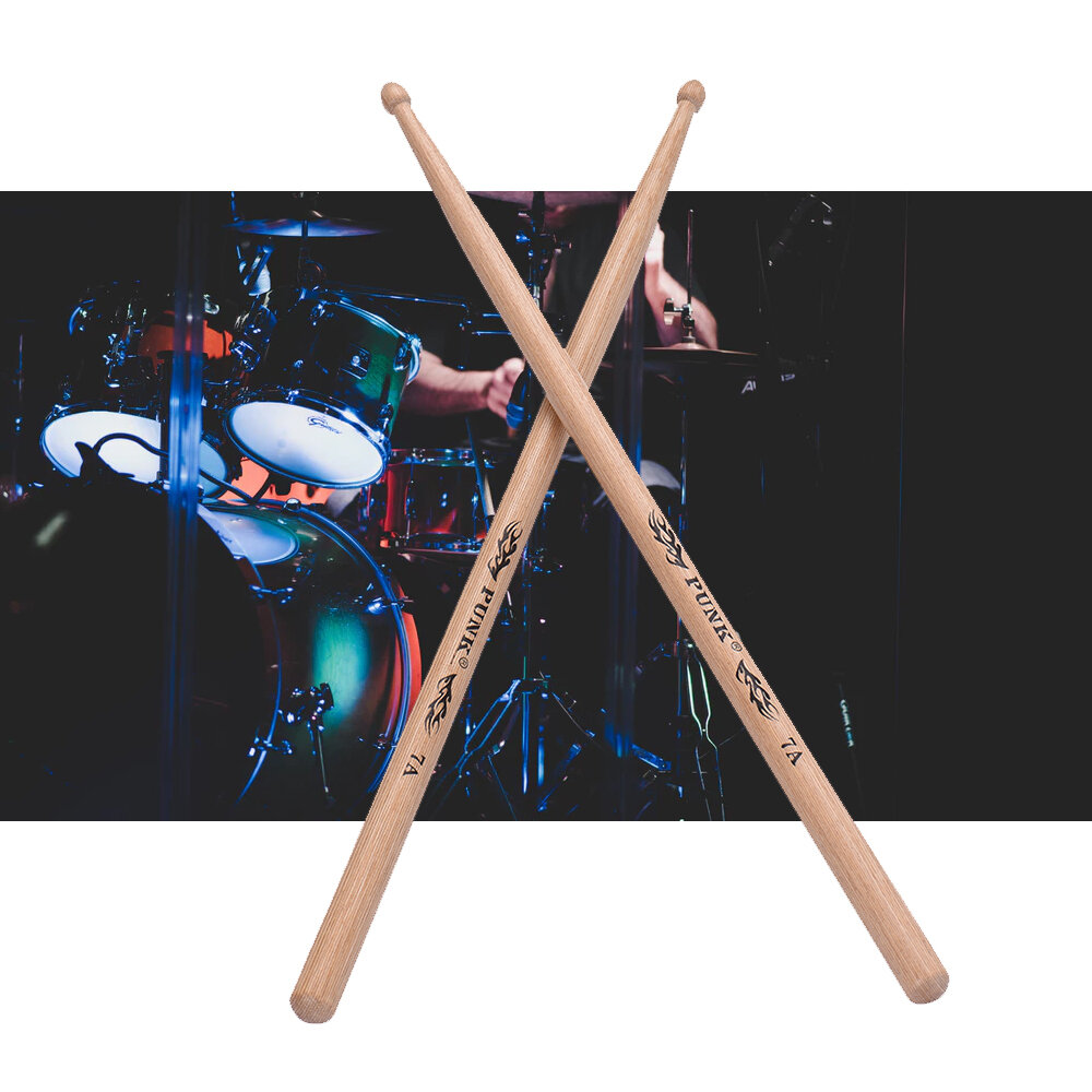 Пара деревянных палок для барабанов 7A из ясеня, аксессуары для барабанной установки, размер 7A, длина 390мм, диаметр 13мм, вес около 83г, материал ясень