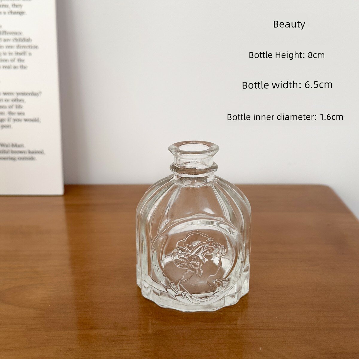 Мини-ваза, стеклянная ваза во французском ретро-стиле, прозрачная ваза для цветочных композиций, для аквапоники,