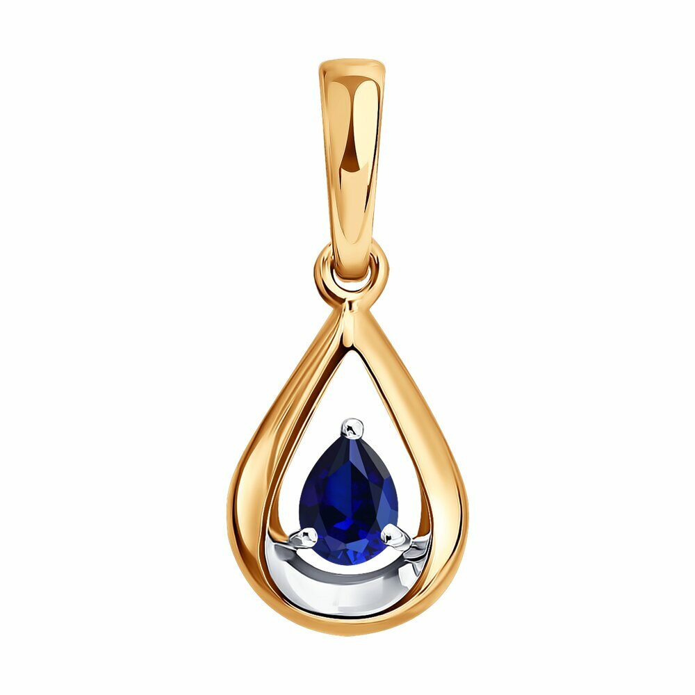 Подвеска, красное золото, 585 проба