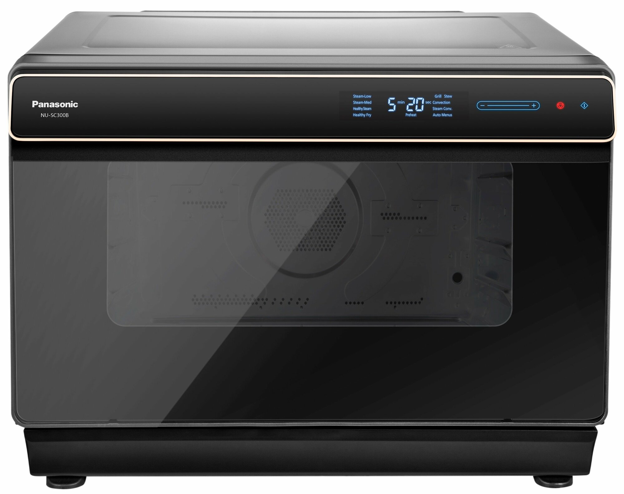 Паровая конвекционная печь Panasonic NU-SC300BZPE, 1500Вт, 30л, 30 программ, высокотемпературный пар, черный