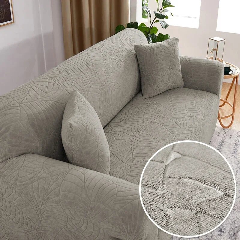 Полиэстер чехол для дивана однотонный 1/2/3/4 местный 1 SEAT (90-140CM), Серый, colour11
