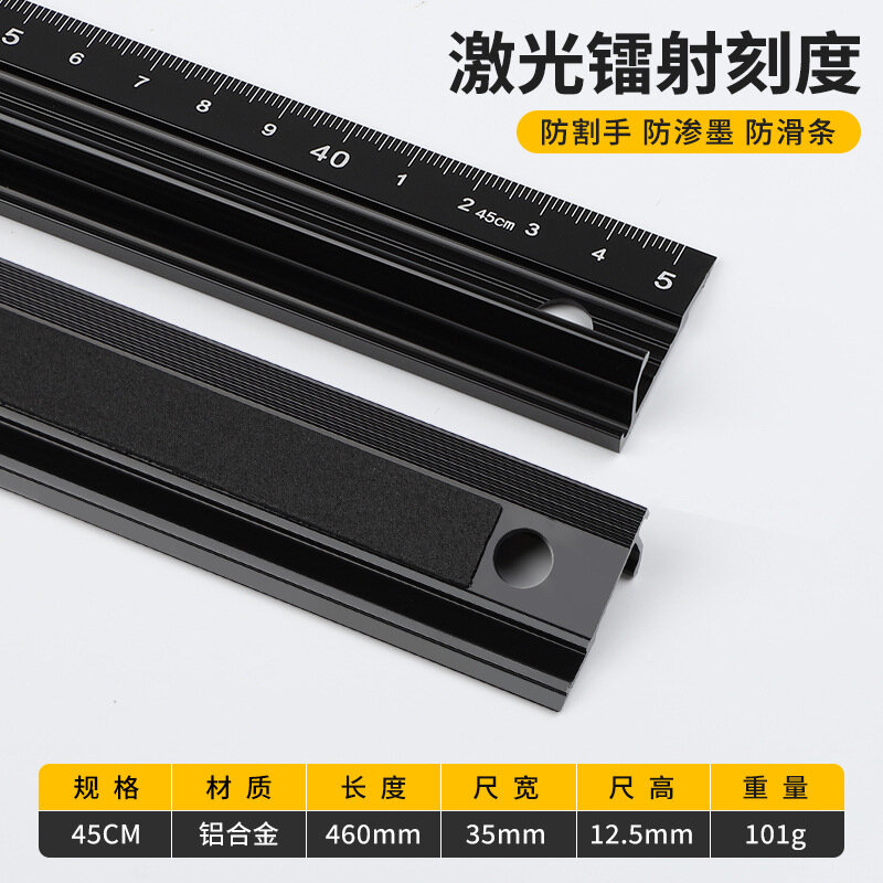 Алюминиевая защитная линейка для рекламы - антискользящая и устойчивая к порезам линейка для постеров и фото Модель