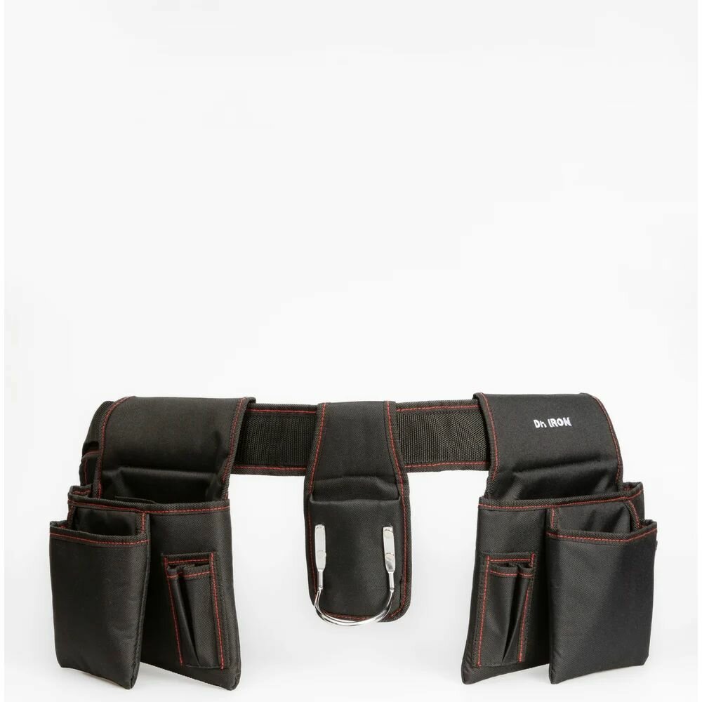 Сумка-пояс тройная с держателем для молотка Dr. IRON 510x270x50 мм Dr.IRON DR1007