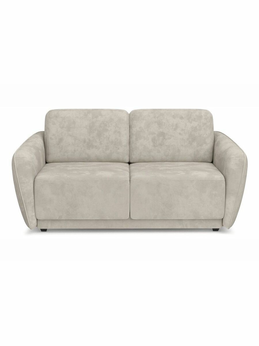 Диван-кровать раскладной PUSHE Тео Smart 140, велюр, серый Nebby 304