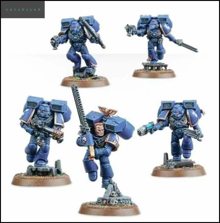 Смола Warhammer 40000 Miniature Space Marines Assault Squad Miniatures DND Настольная игровая фигурка