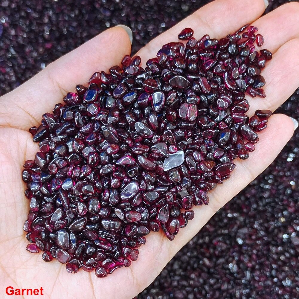 Гравий для аквариума Garnet, бордовый, 20г