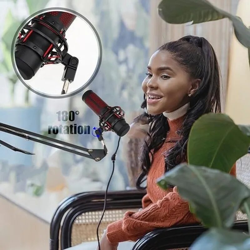 Адаптер для микрофона Hyperx Quadcast — адаптер для крепления на стойку и штангу с разъемами 3/8 дюйма и 1/4 дюйма