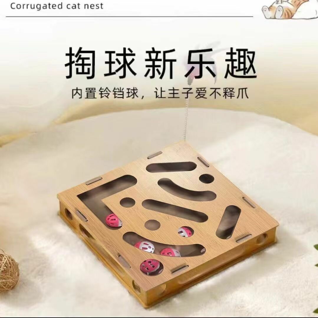 Кошачий лазательный комплекс, кошачье гнездо, кошачье дерево, кошачья доска для когтей, цельная кошачья полка для