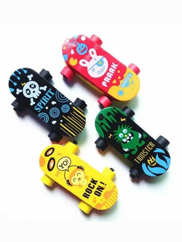 Школьный ластик, набор из 4-х скейтбордов