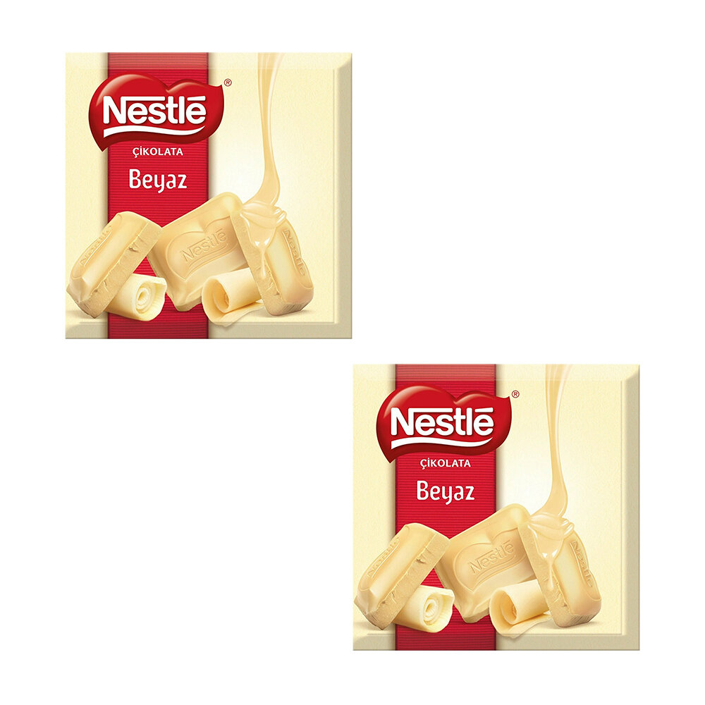 Nestle Cikolata Beyaz / Нестле белый шоколад (Турция), 2 шт. по 60 грамм