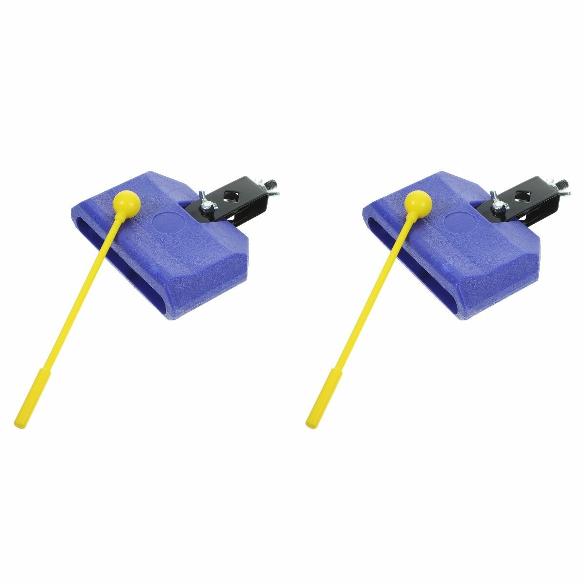 Фиолетовый металлический колокольчик для барабанов, набор из 2 штук с регулируемым креплением для декора