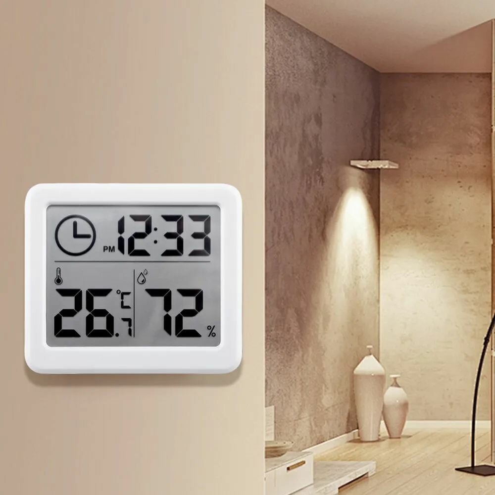 Мини гигрометр комнатный настенный термометр с Ж -дисплеем для кухни детской комнаты