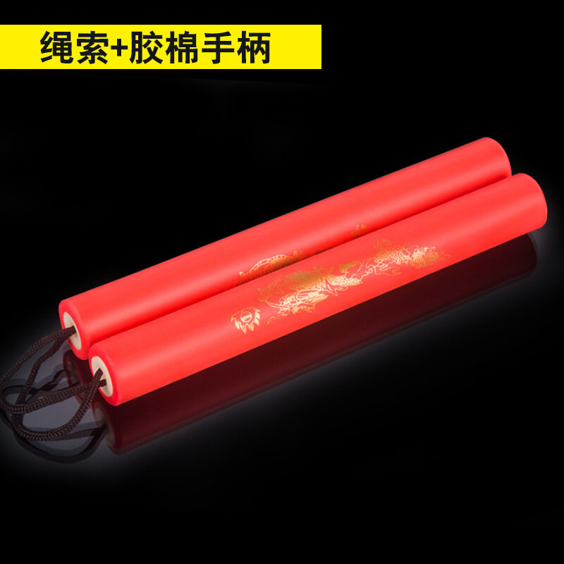 Губка Нунчаку Практичный Новичок Тхэквондо Нержавеющая Сталь Тренировочная Палка Двухсекционная Палка Детские Нунчаку Губчатая Доска