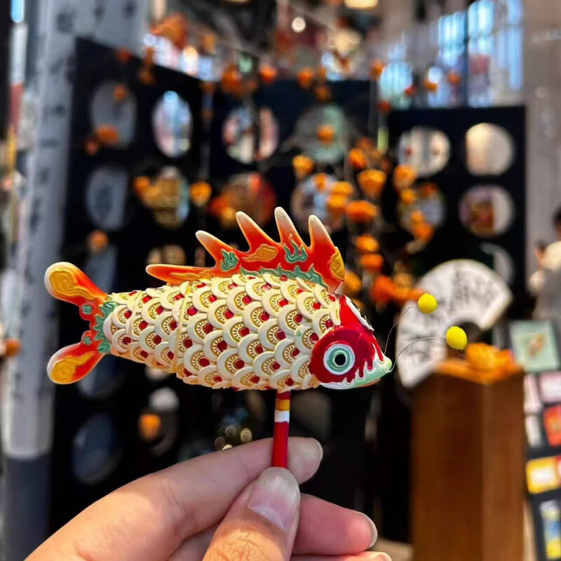 Сувениры и аксессуары Коллекция подарков фестиваля Хуаншань Магниты на холодильник Рыбный фонарь Культурные и креативные продукты Аньхой Уникальные и удивительные светящиеся памятные вещи