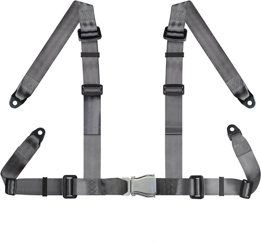 Сиденье для гонок на картинге с четырехточечным ремнем безопасности, регулируемый ремень безопасности для детей и взрослых