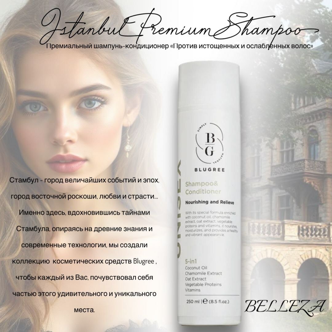 Шампунь Nourishing and Relieve для истощенных и ослабленных волос 5в1 UNISEX