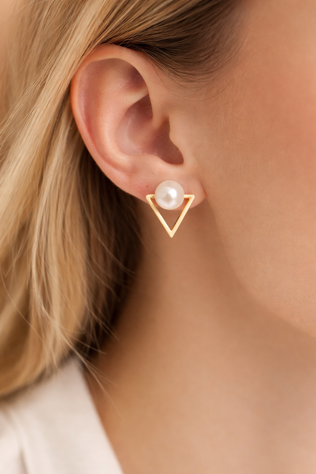 Серьги с подвесками, пусеты, жемчуг имитация