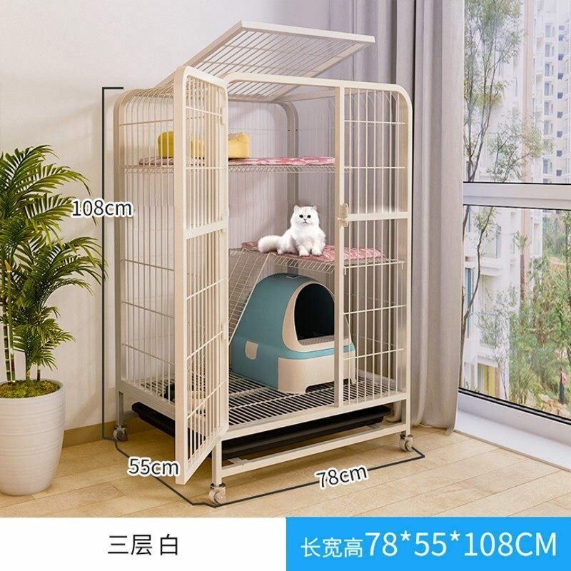 Клетка для кошек для домашнего использования, большая вилла для кошек с свободным пространством, дом для кошек, убежище для кошек, клетка для кошек напрямую от производителя
