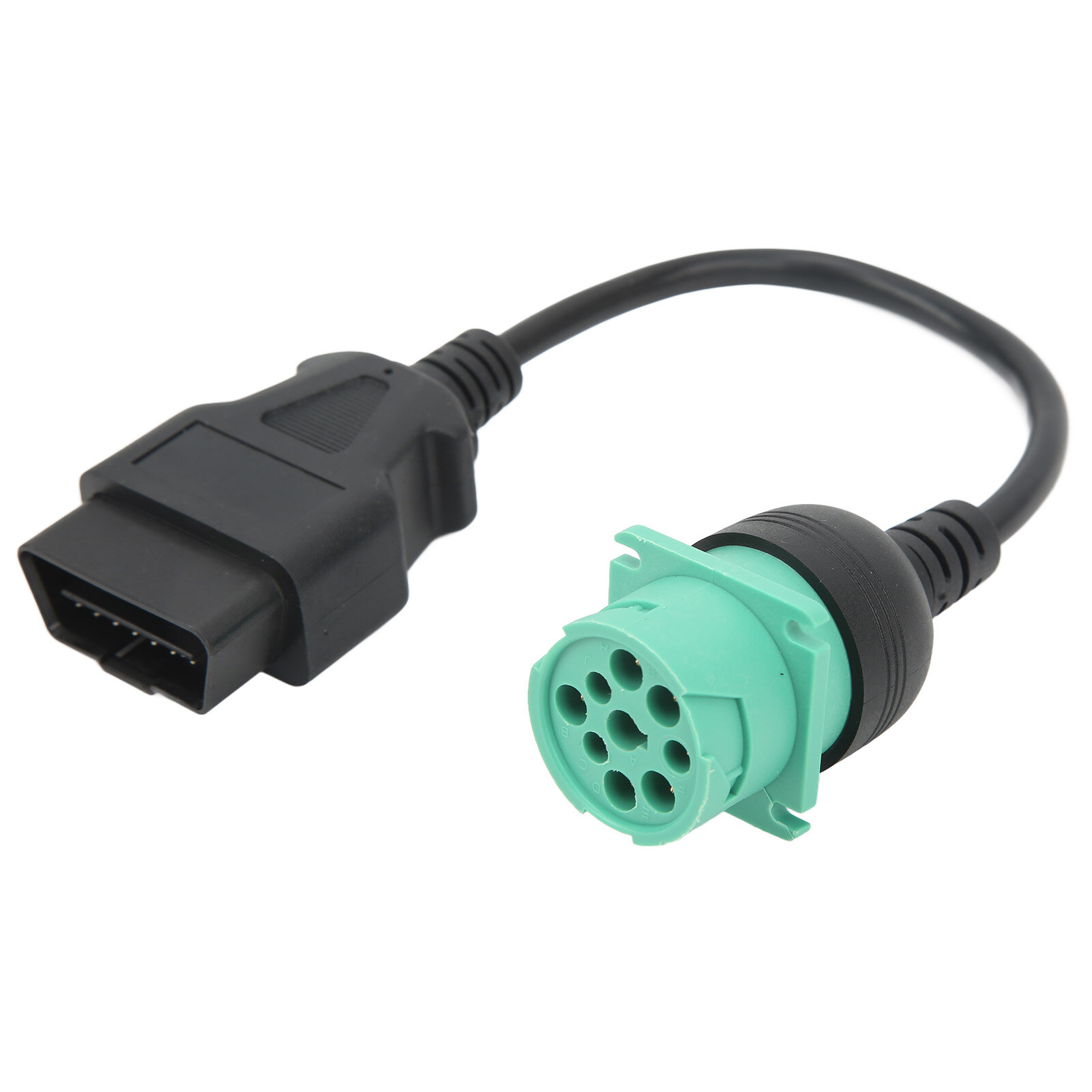 Адаптер диагностического кабельного кабеля OBD2 от 9PIN мужчин до 16PIN Женский разъем замена разъема Cummins Diesel Engine
