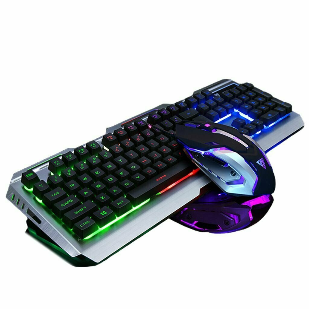 V1 Manipulator Keyboard и Mouse Set Led Lodlit для ПК -геймеров