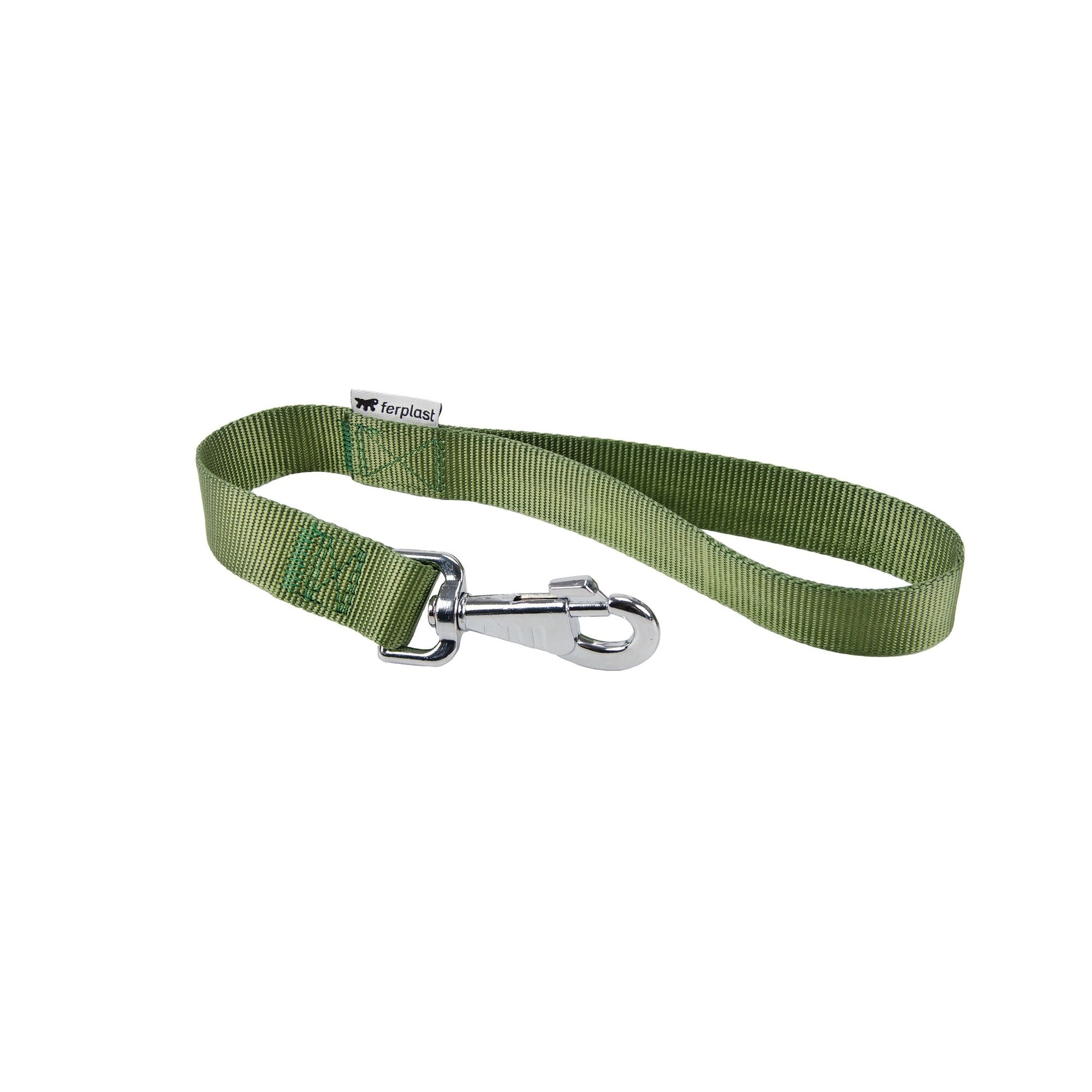 Поводок-водилка для собак Ferplast CLUB GM25/45 нейлоновый, тёмно-зелёный, 45 см