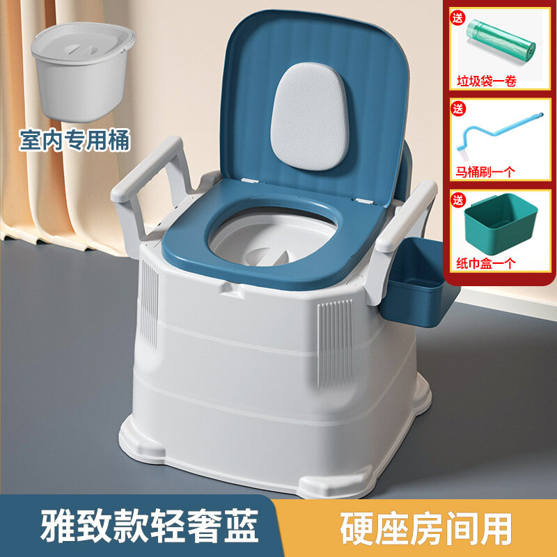Внутренний портативный туалетный сиденье для беременных женщин и пожилых, комод для спальни, домашний комод для пожилых, передвижной туалет