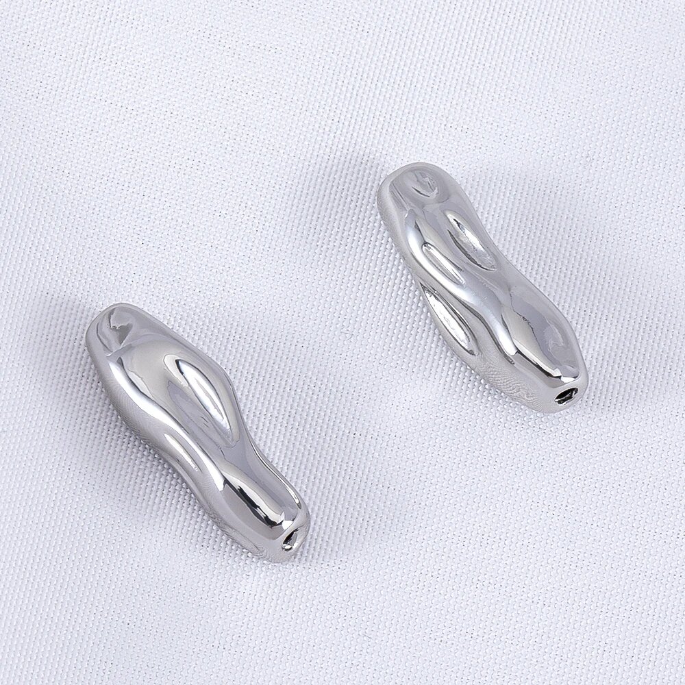 Бусины-сепараторы Rhodium, 6x18 мм, 1 шт