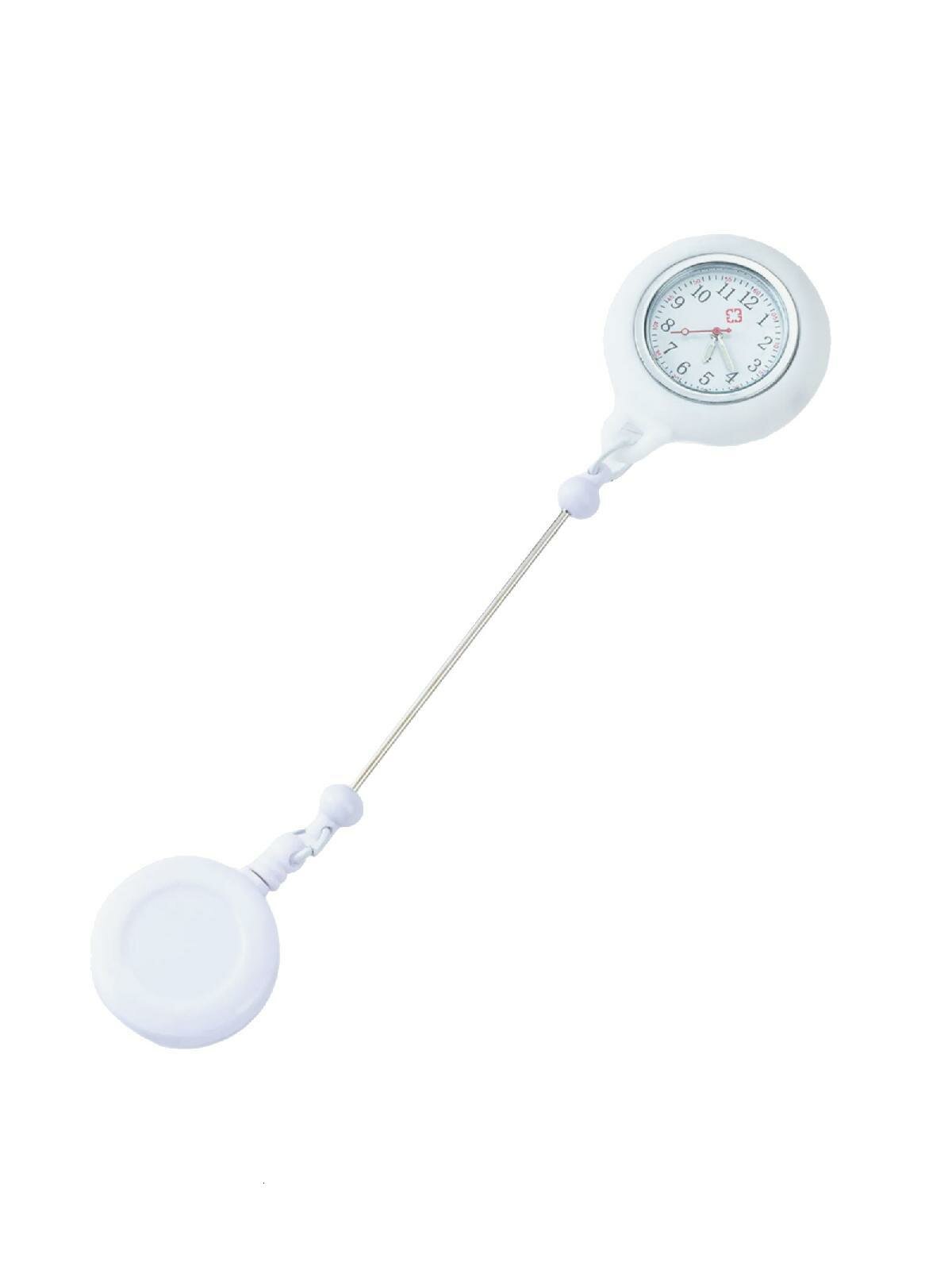 Светящиеся часы медсестры с брелоком для откидного бейджа, Белый