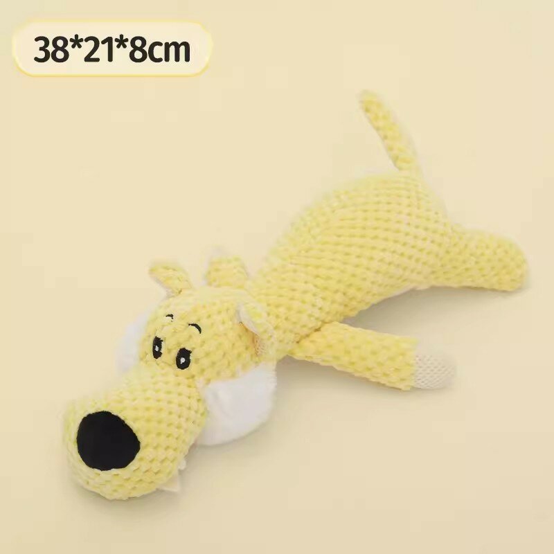 Игрушка для собак, прочная, плюшевая, для снятия скуки, издающая звуки, для корги, щенков, крупных собак, сиба-ину, лабрадоров, аксессуары для собак