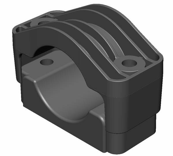 Кабельное крепление EKF одиночное, диаметр 40-60 мм