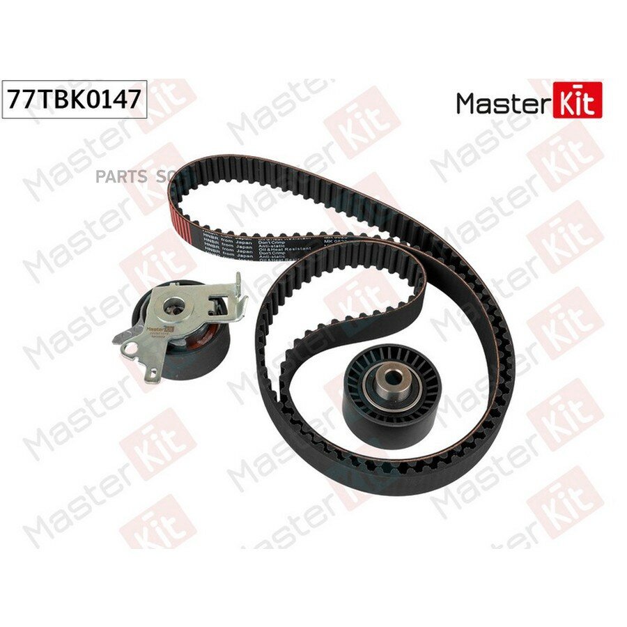 Комплект ремня ГРМ PEUGEOT 307/406/407 1.8-2.2 от официального дистрибьютора, MASTERKIT, артикул 77TBK0147
