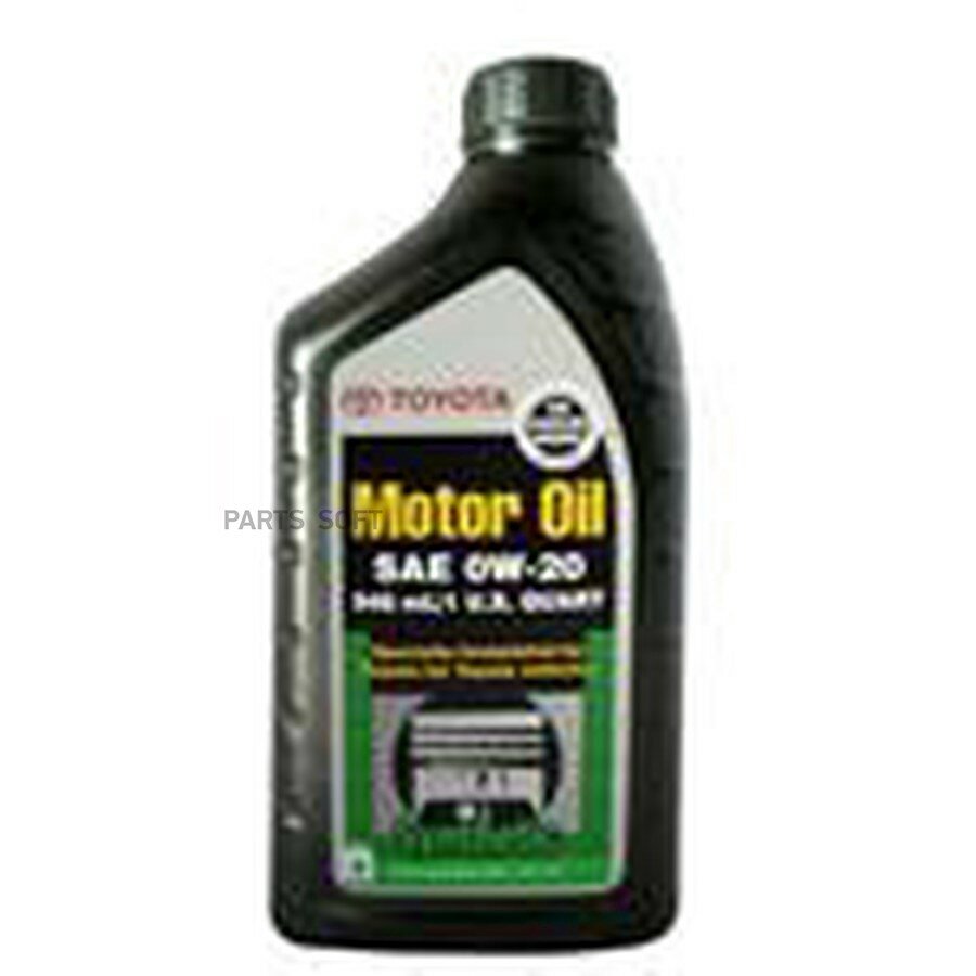 Масло моторное Toyota Motor Oil SAE 0W-20, 946 мл от официального дистрибьютора, TOYOTA-LEXUS, артикул 002790WQTE01