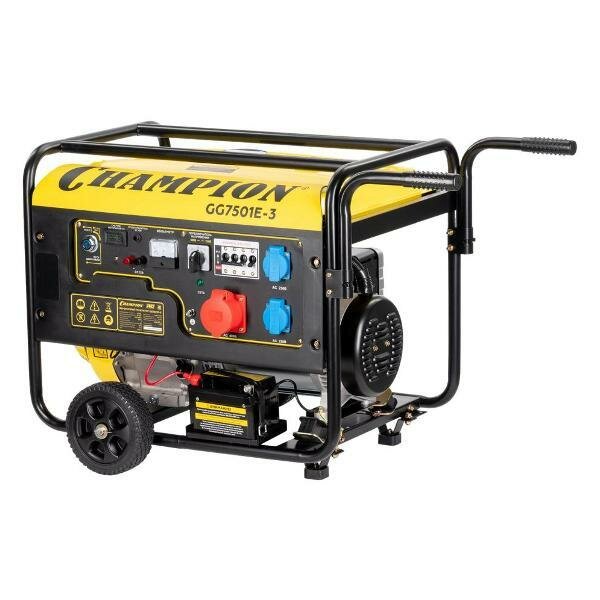 Электростанция бензиновая Champion GG7501E-3 Yellow