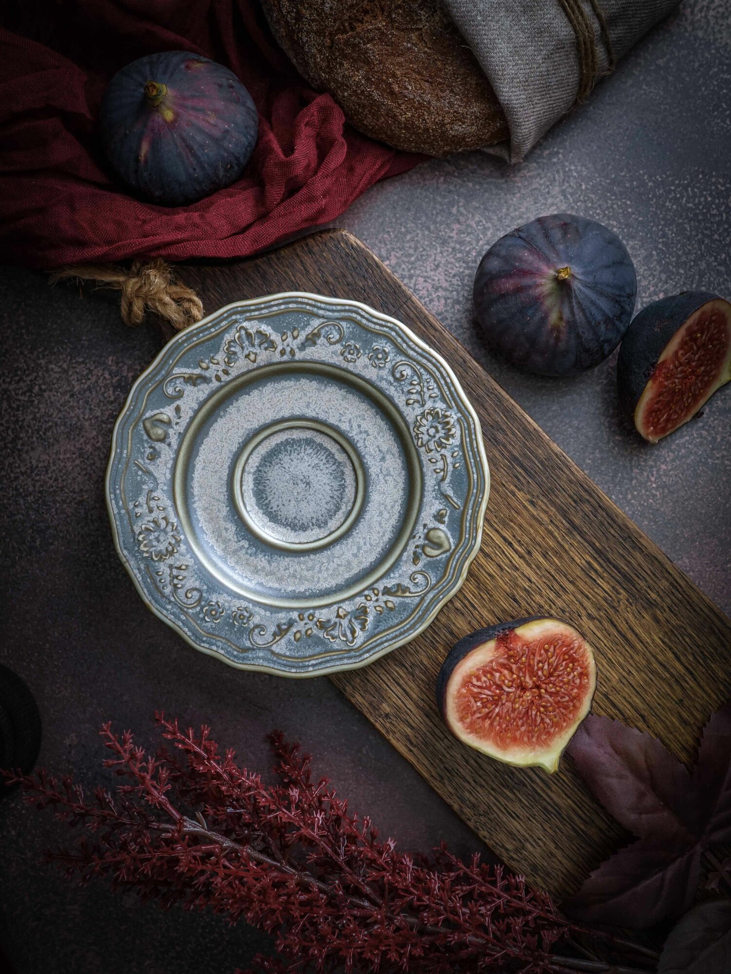 Casa DI FORTUNA Vintage набор из 2 блюдец 12,5 см, фарфор