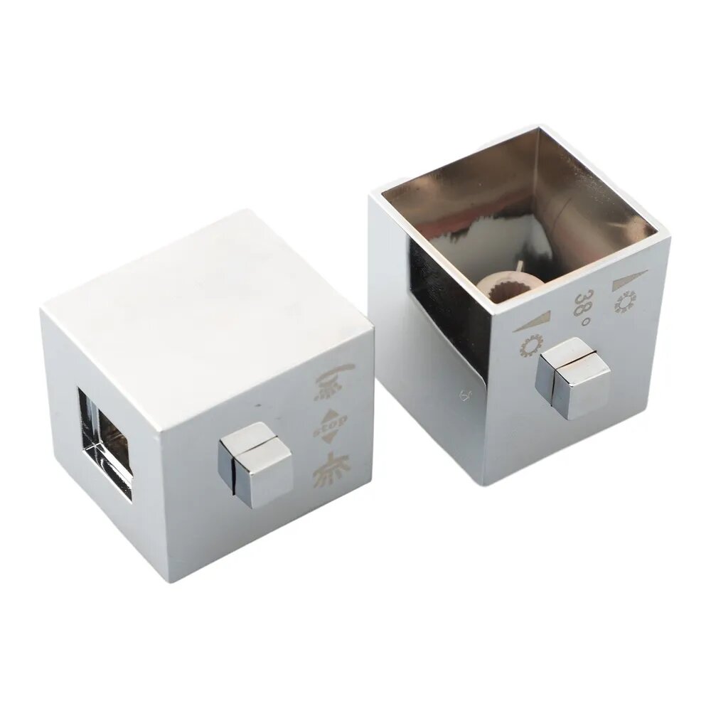 1 Пара Квадратных Ручек Для Регулировки Температуры Душа, Хромированная Термостатическая Ручка