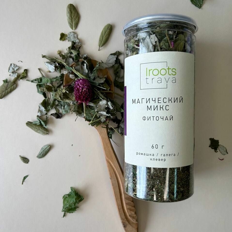 Травяной чай магический микс IROOTS TRAVA банка 60 г