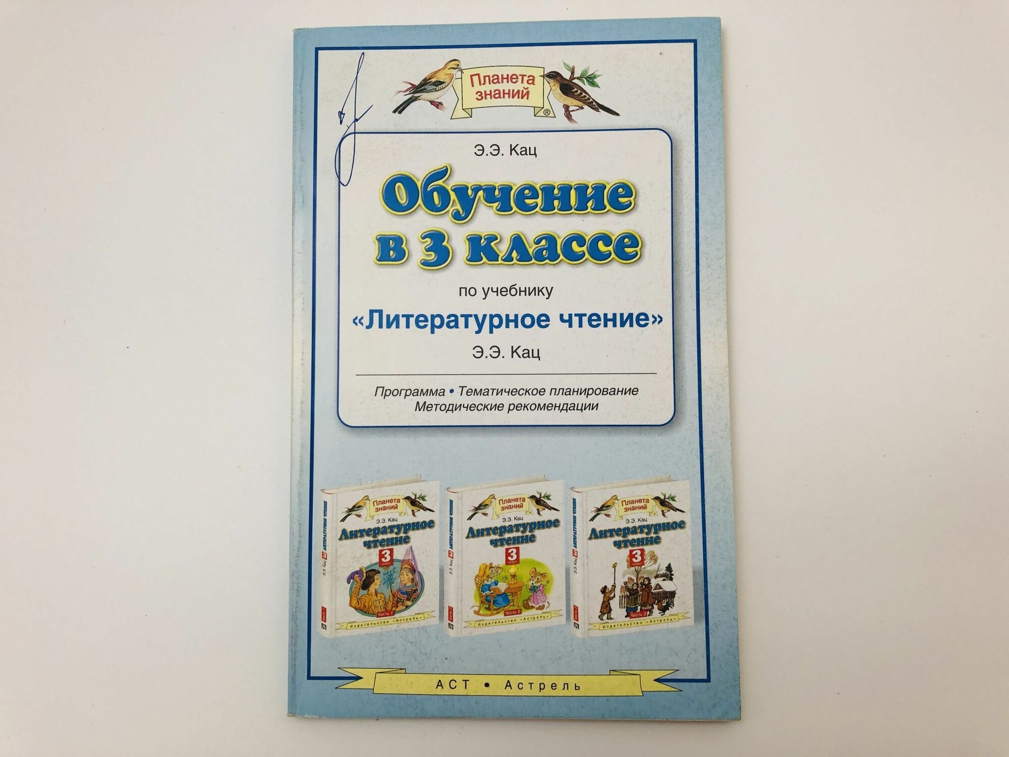 Обучение в 3 классе по учебнику Литературное чтение Э. Э. Кац. Программа. Методические рекомендации. Тематическое планирование