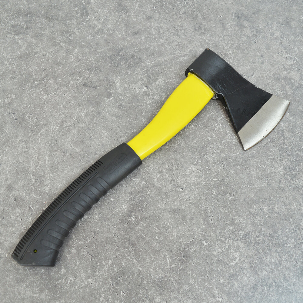 Топор 600 г с пластиковой рукояткой 28 см, стальное лезвие, для плотницких и садовых работ