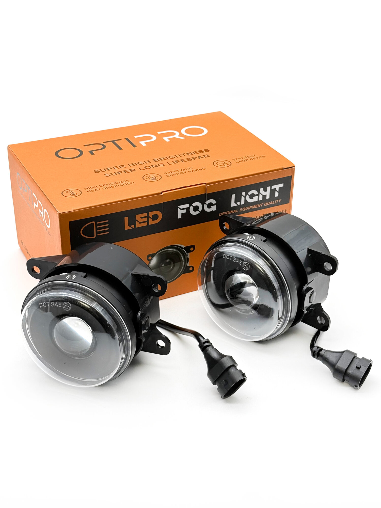 Светодиодные Bi-LED птф с линзой на Renault Arkana 2019 / led противотуманки для Рено Аркана